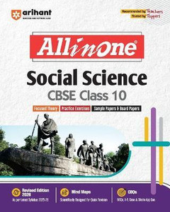 Arihant All in One Social Science Class 10 for CBSE Exams 2025-26 | Revised Edition as per ...