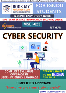 IGNOU MSEI-023 Cyber Security Study Material (In Depth Guide) For Ignou Student: Buy IGNOU MSEI ...