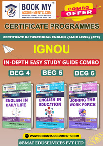 IGNOU BEG4 BEG5 BEG6 Study Guide (In Depth Guide) for Ignou Student Certificate in Functional ...