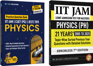 IIT JAM Physics Books - 2026 [Set of 2 Books] Previous Year Solved Papers & Practice Question ...