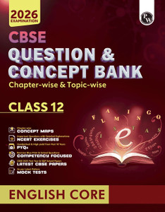 PW CBSE Question & Concept Bank (QCB) Class 12 English Core Chapter-wise and Topic-wise Solved ...