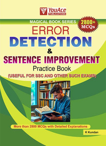 MAGICAL BOOK SERIES:Practice Book Error Detection & Sentence Improvement FOR SSC, CDS, NDA ...