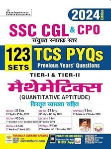 Kiran SSC CGL & CPO Maths TCS PYQs Tier 1 & Tier 2 Solved Papers - Kiran SSC CGL & CPO Maths TCS ...