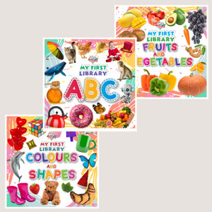 My First Learning Library Books : ABC|Fruits and Vegetables|Colours and ...