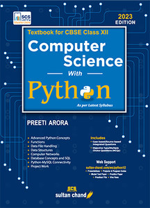 Computer Science With Python Textbook For CBSE Class XII 2023 24