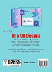 UI and UX Design for BE Anna University R21CBCS (Vertical II/V - CSE / IT / AI&DS - CCS370): Buy ...