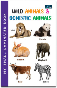 My Small Laminated Book - Wild Animals & Domestic Animals Books For Kids: Buy My Small Laminated ...