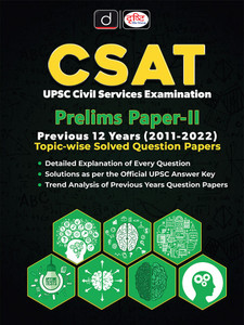 UPSC CSE CSAT Prelims Paper-II Previous 12 Years Solved Papers: Buy UPSC CSE CSAT Prelims Paper ...