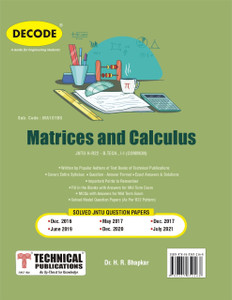 Matrices And Calculus For JNTU H 22 Course I I COMMON MA101BS