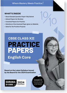 Gurukul English Core Practice Papers for CBSE Class 12 Board Exam 2024 : Fully Solved New SQP ...