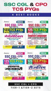 SSC CGL & CPO Maths + English language + Reasoning + General Awareness TCS PYQs Tier 1 & Tier 2 ...