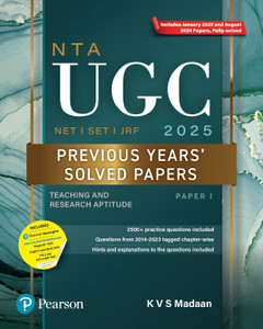 Pearson NTA UGC NET SET, JRF Paper 1 Previous Years' Solved Papers (edition -2025) | (Teaching ...