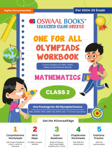 Oswaal One For All Olympiad Workbook Class 2 Maths for 2024-25 Exam ...