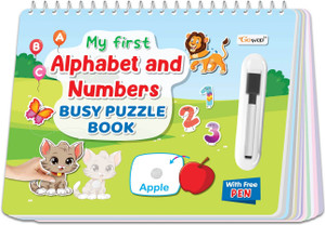 My First Alphabet and Numbers Busy Puzzle Book: Activity Binder book ...