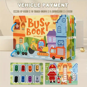Montessori Busy Books for Kids, 10 Themes Vehicle Busy Book for ...
