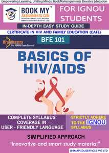 IGNOU BFE-101 Basics of HIV/AIDS Study Material (In Depth Guide) For Ignou Student: Buy IGNOU ...