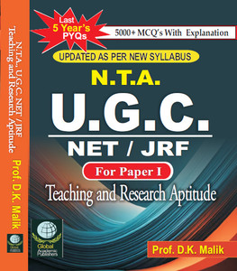 NTA/UGC/NET/JRF: Teaching and Research Aptitude for Paper-I (Updated As Per New Syllabus) 5000 ...