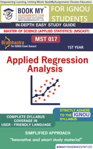 IGNOU MST 017 Applied Regression Analysis Study Material (In Depth Guide) For Ignou Student: Buy ...