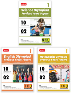 MTG Class-1 IMO-NSO-IEO Olympiad 10 Previous Years Papers (2024-2020 Set A & B) Mathematics ...