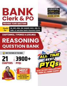 Examcart Bank Clerk & PO Reasoning Question Bank Book By Tanvi Chugh Maam | Chapter, Type ...