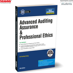 Taxmann's Advanced Auditing Assurance & Professional Ethics (Paper 3 | Audit) – Comprehensive ...