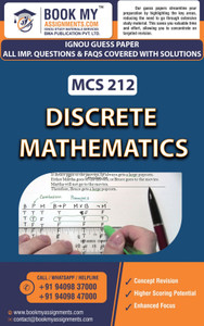 IGNOU Discrete Mathematics MCS 212 | Guess Paper| Important Question Answer |: Buy IGNOU ...