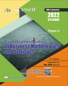 Fundamentals of Business Mathematics and Statistics (Paper 3 | CMA Foundation) Scanner ...
