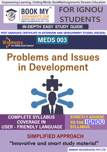 IGNOU MEDS 003 Problems and Issues in Development Study Material (In Depth Guide) For Ignou ...