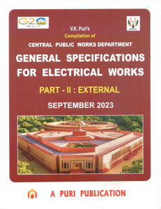 Compilation of CPWD General Specifications For Electrical Works Part - II : EXTERNAL: Buy ...