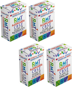 Oswaal CBSE RMT Flashcards Class 10 (Set Of 4 Flashcards) English ...