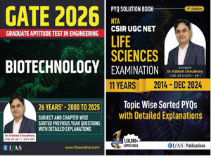 CSIR NET Life Science - GATE Biotechnology 2026 [Set of 2 Books] | Previous Year Solved Papers ...