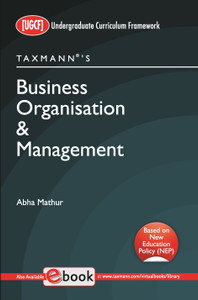 Taxmann's Business Organisation & Management (UGCF) – Simple, concise/crisp, and lucid book ...