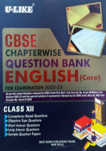 U Like Class 12 English Core (Famingo & Vistas) CBSE Chapterwise Question Bank For Examination ...