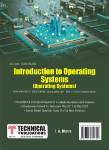Introduction to Operating Systems for BE Anna University R21CBCS (IV - CSE / IT - CS3451 ...