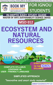 IGNOU MSD 12 Ecosystem and Natural Resources In Depth Guide For Ignou Student: Buy IGNOU MSD 12 ...