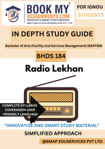 IGNOU BAFFSM BHDS 184 Radio Lekhan Study Guide | 300–350 Pages | 80 GSM White Paper ...