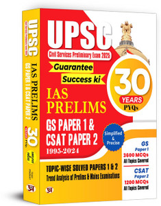 30 Years UPSC Prelims Civil Services Exam 2025 | IAS Prelims Topic-wise Solved Papers 1 & 2 ...