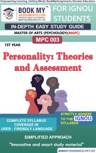 IGNOU MPC 3 Personality: Theories and Assessment Study Material (In Depth Guide) For Ignou ...