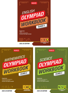 MTG Class-5 NSO-IMO-IEO (Science, Mathematics & English) Olympiad Workbook Combo (Set of 3 Books ...