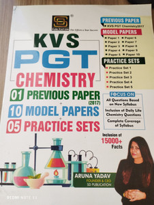 KVS PGT Chemistry Solved Paper Model Paper Practice Set: Buy KVS PGT Chemistry Solved Paper ...