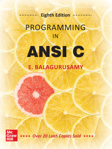 Programming In Ansi C | 8th Edition - Ansi C Balaguruswamy with 2 Disc: Buy Programming In Ansi ...