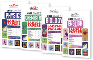 Educart CBSE Class 11 Sample Papers Bundle 2025 - Physics, Chemistry, Biology, & English for ...