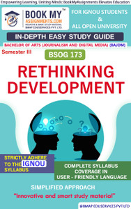 IGNOU BSOG 173 Rethinking Development Study Material (In Depth Guide) For Ignou Student: Buy ...