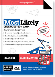 Gurukul By Oswal Mathematics Most Likely CBSE Question Bank for Class 11 Exam 2025 - Chapterwise ...