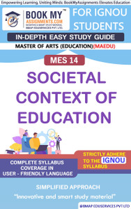 IGNOU MES 14 Societal Context of Education Study Material (In Depth Guide) For Ignou Student ...
