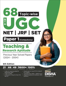 68 Topic-wise NTA UGC NET/ JRF/ SET Paper 1 (Compulsory) Teaching & Research Aptitude Previous ...