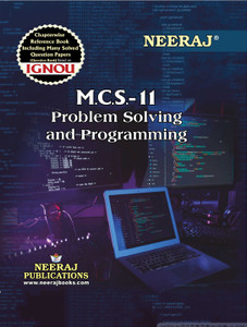 NEERAJ PUBLICATIONS MCS 11 Problem Solving And Programming English