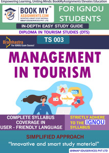 IGNOU TS 3 Management in Tourism Study Material (In Depth Guide) For Ignou Student: Buy IGNOU TS ...