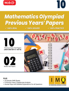 MTG Class-10 IMO Olympiad 10 Previous Years Papers Mathematics (2024-2020 Set A & B) - Model ...