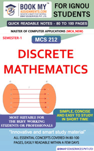 IGNOU MCS 212 Discrete Mathematics Study Material For IGNOU Students Simplify Your Studies: Buy ...
